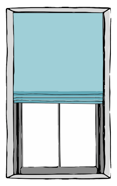 'Chesterfield' Custom Roman Shades (Eggshell White/ Pale Brown)