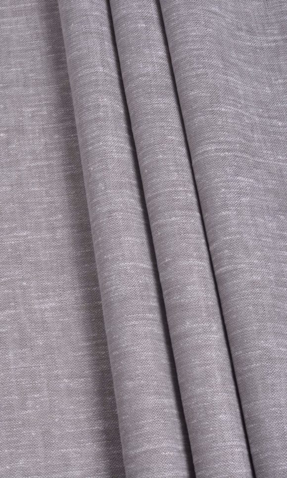 Shop Grey Semi-Sheer Linen Roman Blinds I Black/ Grey I Spiffy Spools