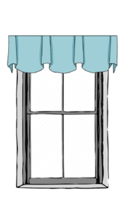 Custom Board Mounted Sheffield Style Valance I Spiffy Spools