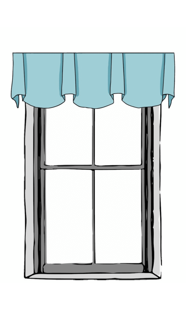 Custom Board Mounted Sheffield Style Valance I Spiffy Spools