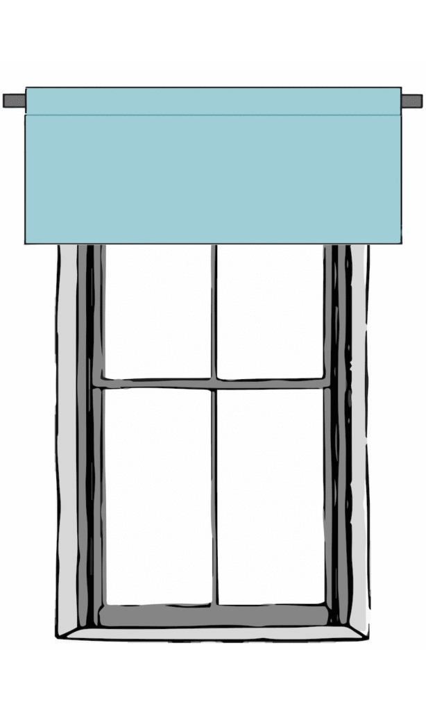 Custom Pole Mounted Modern Flat Panel Valance I Spiffy Spools