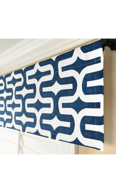 Custom Pole Mounted Modern Flat Panel Valance I Spiffy Spools