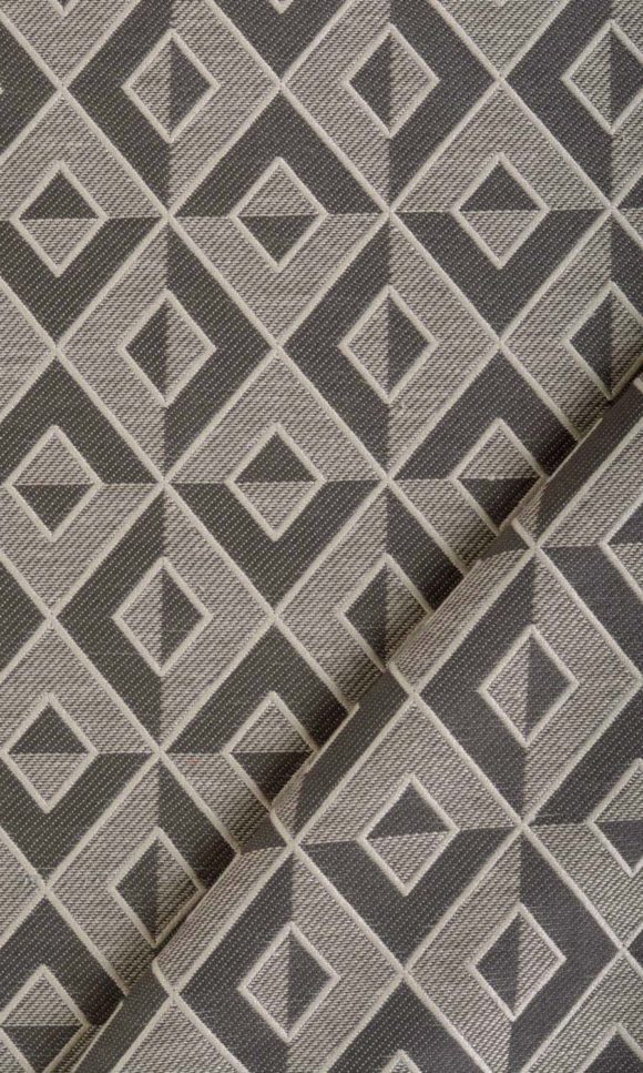 Shop Diamond Patterned Jacquard Blinds I Charcoal Grey I Spiffy Spools