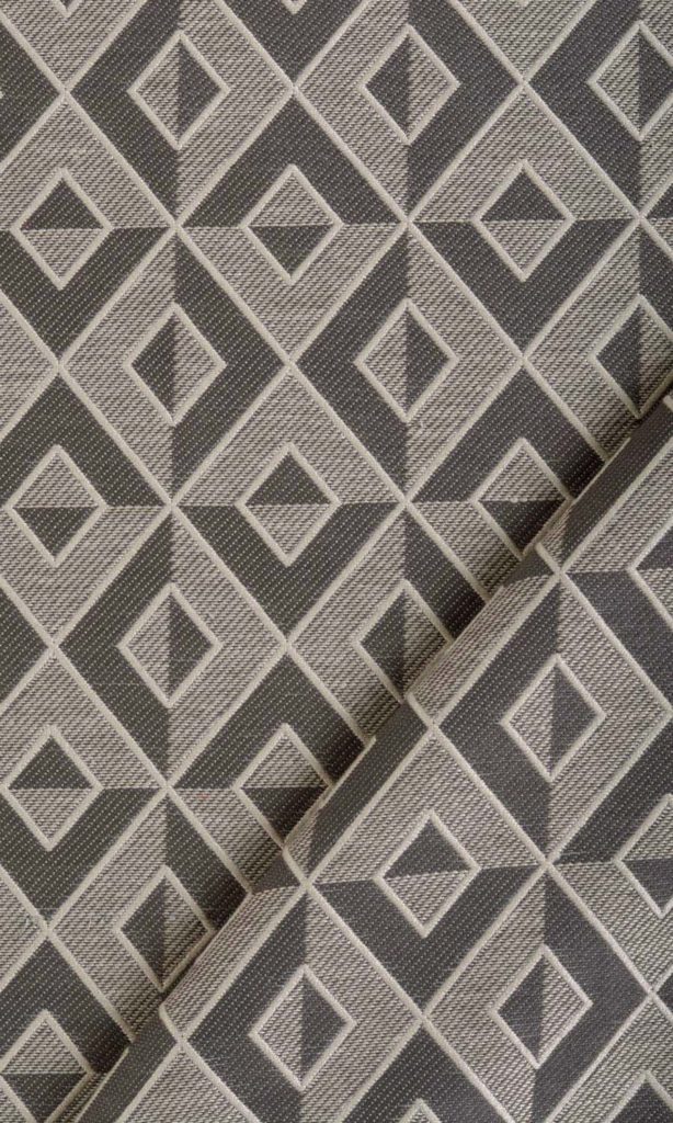 Shop Diamond Patterned Jacquard Blinds I Charcoal Grey I Spiffy Spools