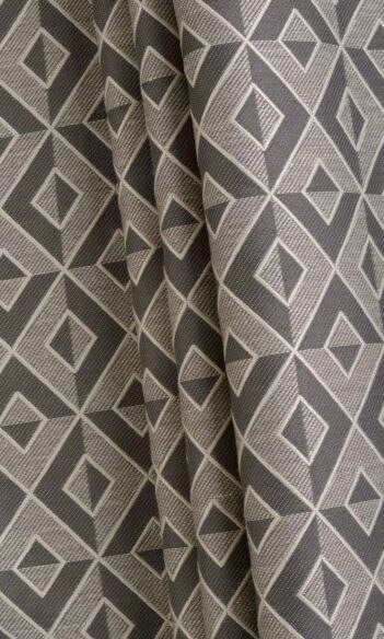 Shop Diamond Patterned Jacquard Blinds I Charcoal Grey I Spiffy Spools