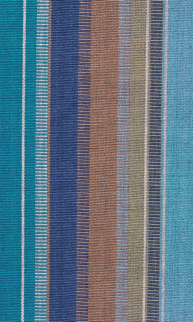 Geometric Patterned Cotton Fabric Sample/ Swatch I Blue