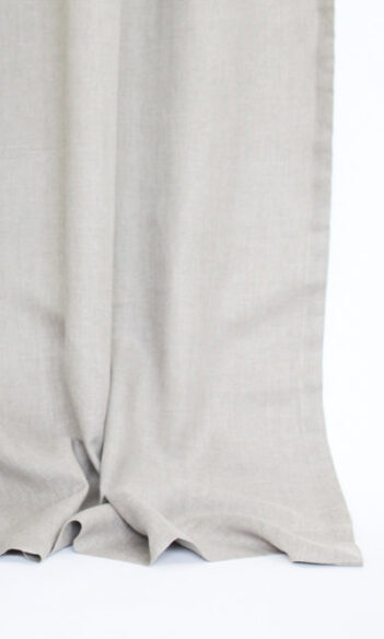 Plain Natural Linen Fabric Sample/ Swatch I Brown I Spiffy Spools