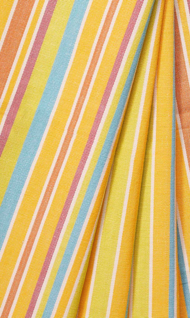 Geometric Patterned Cotton Fabric Sample/ Swatch I Yellow