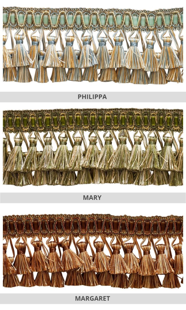 Custom Curtains and Drapes with Decorative 'Scroll' Tassel Trim I ...