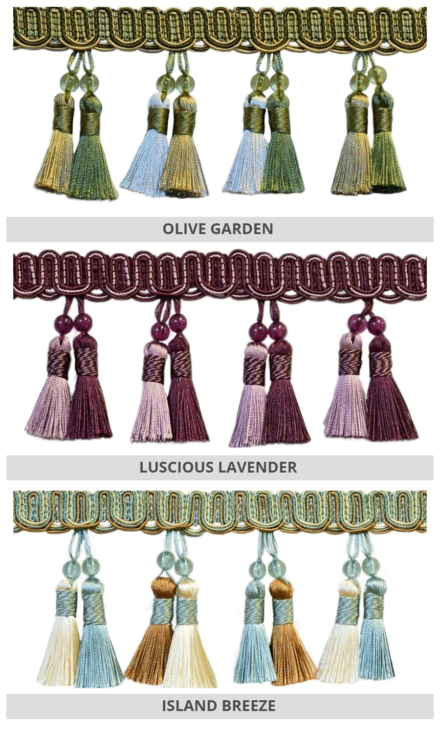 Custom Curtains and Drapes with Decorative 'Savanna' Tassel Trim I ...