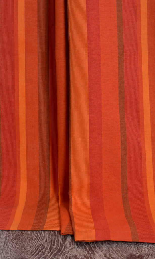 'Canyon Sun' Custom Cotton Window Curtains (Red/ Orange)
