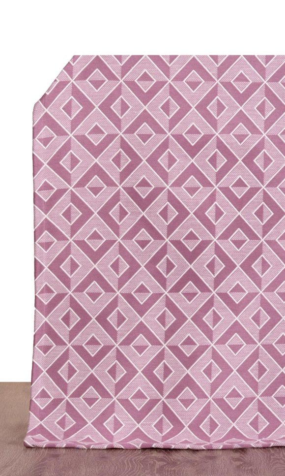 Shop Diamond Patterned Jacquard Window Blinds I Pink I Spiffy Spools
