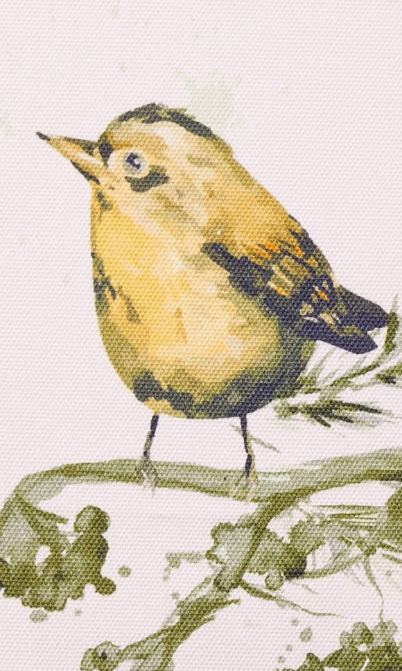 'Summer Lark' Custom Fabric Sample (Yellow/ Orange/ Blue/ Ivory)