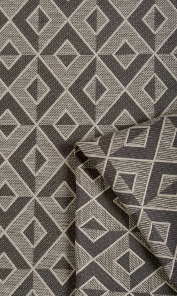 Shop Diamond Patterned Jacquard Blinds I Charcoal Grey I Spiffy Spools