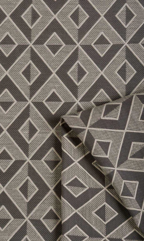 Shop Diamond Patterned Jacquard Blinds I Charcoal Grey I Spiffy Spools
