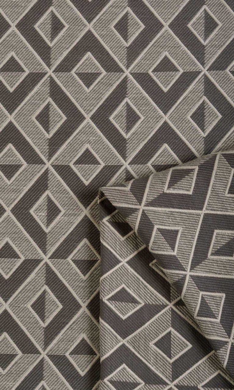 Shop Diamond Patterned Jacquard Blinds I Charcoal Grey I Spiffy Spools