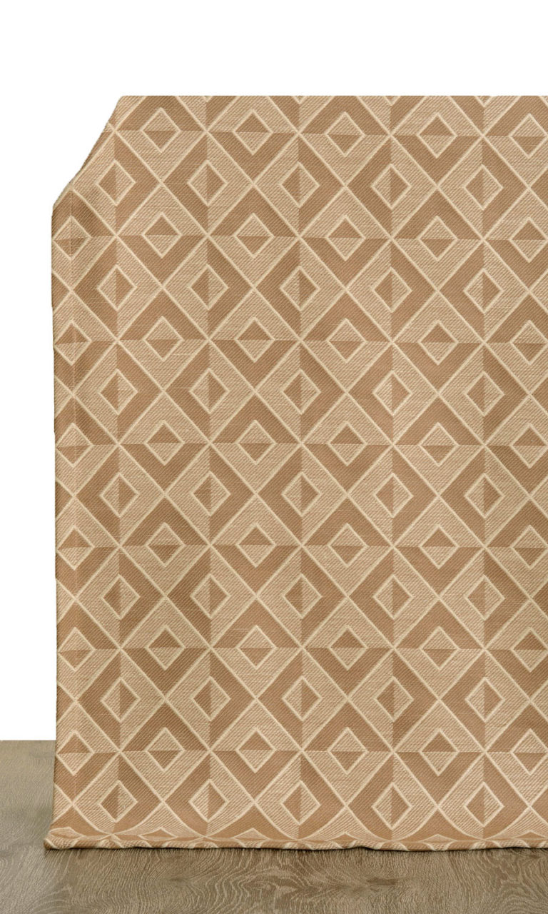 Shop Woven Diamond Print Blinds Online I Pale Tan/ Brown/ Beige