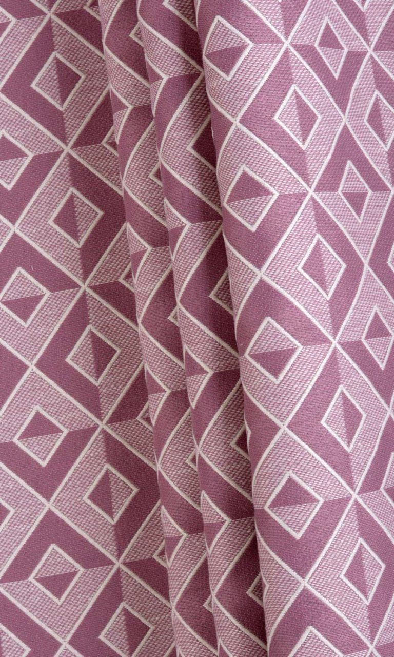 Shop Diamond Patterned Jacquard Window Blinds I Pink I Spiffy Spools