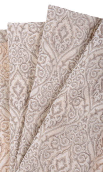 Buy Velvet Custom Size Fabric Blinds Online I Ivory/ Beige