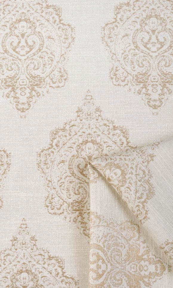 Beautiful custom roman shades with an understated beige palette ...