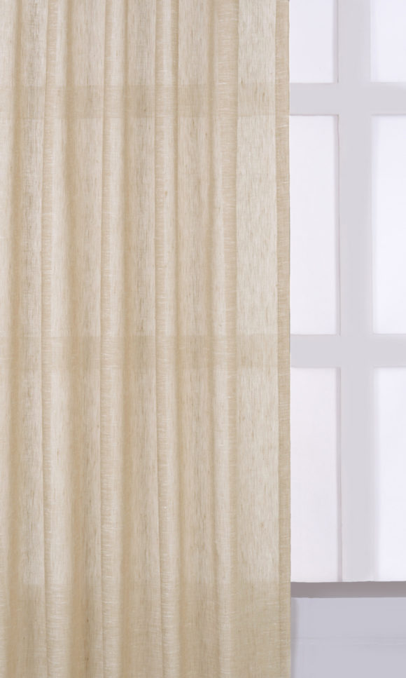 Shop Sheer Linen Custom Size Window Shades Online I Beige I Spiffy Spools