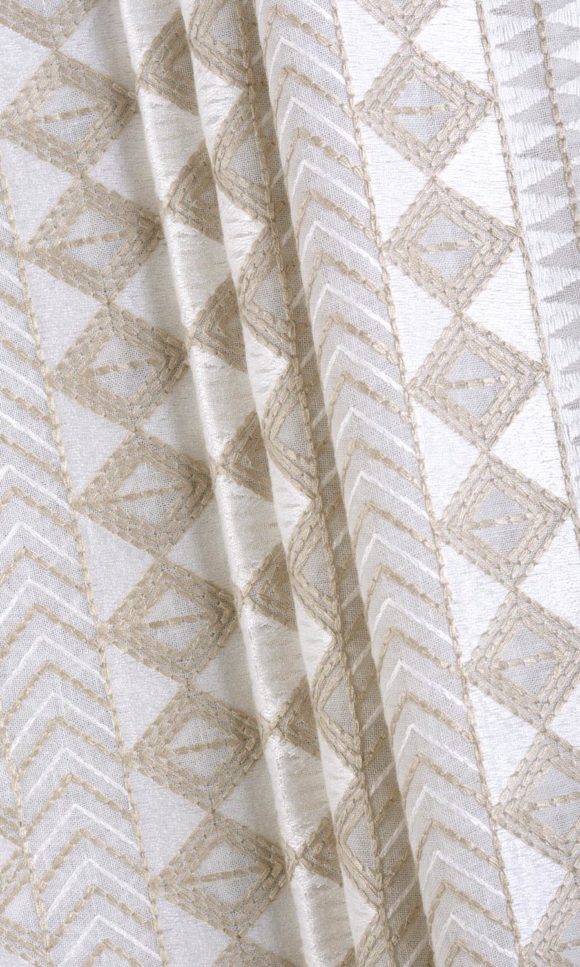 Shop Geometric Patterned Window Blinds Online I White/ Gray/ Beige