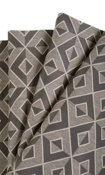 Shop Diamond Patterned Jacquard Blinds I Charcoal Grey I Spiffy Spools