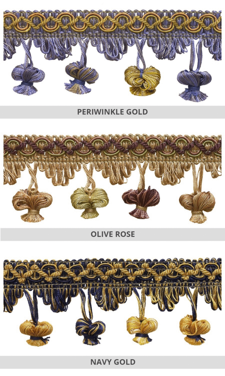 Custom Roman Shades with Decorative 'Artisan Luxury' Tassel Trim I ...