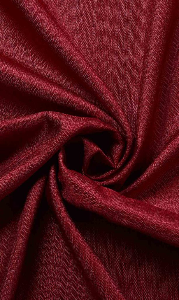 Plain Silk Fabric Sample/ Swatch I Red I Spiffy Spools