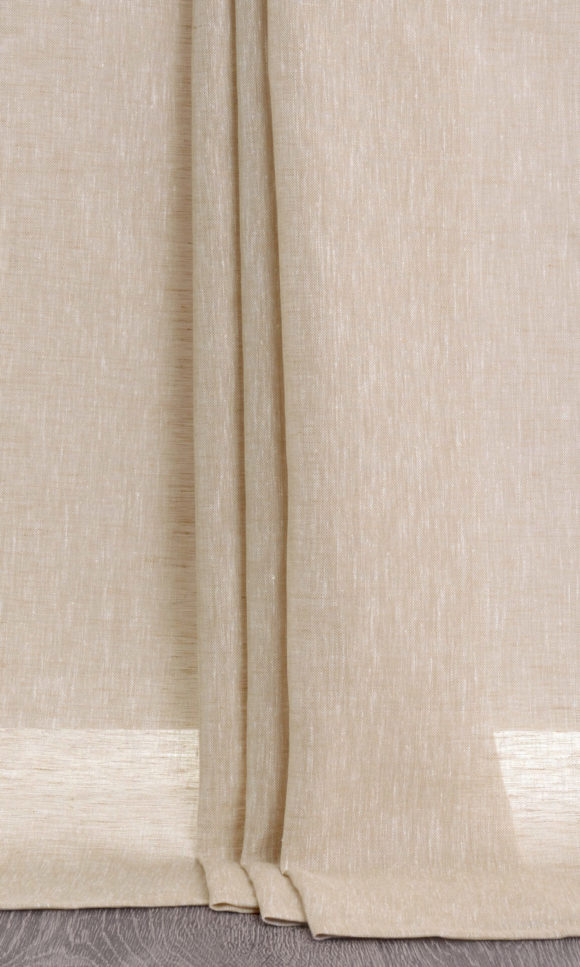 Sheer Linen Custom Size Window Panels Online I Beige I Spiffy Spools