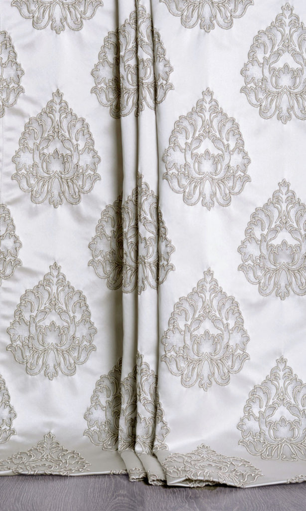 'Cadence' Custom Size Window Fabric Sample (Off White/ Black)