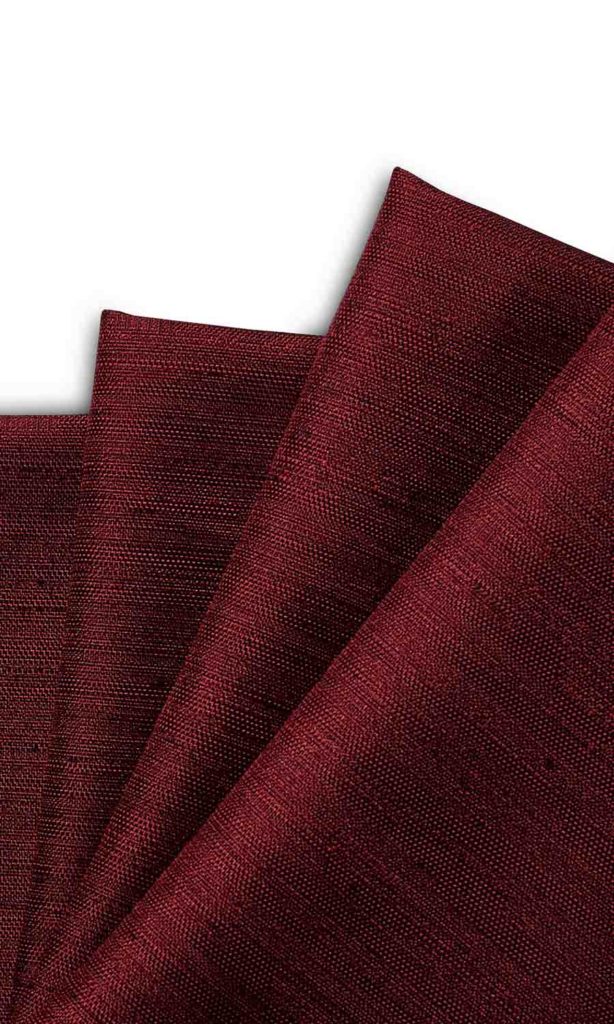 Plain Silk Fabric Sample/ Swatch I Burgundy I Spiffy Spools