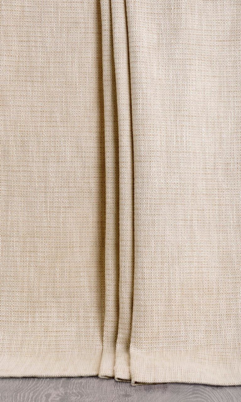 'Bej' Textured Curtain Panels (Sepia Beige/ Off White)