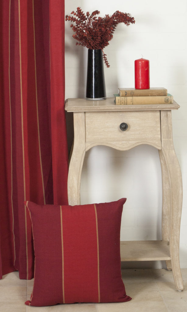 Made to Measure Cotton Window Curtains Online I Red I Spiffy Spools