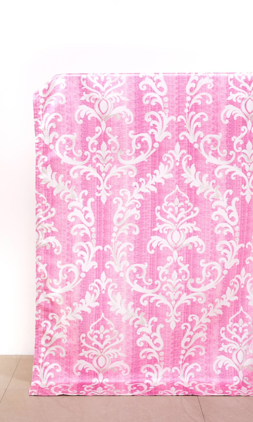 Bespoke Custom Size Drapes Online I Pink/ White I Spiffy Spools