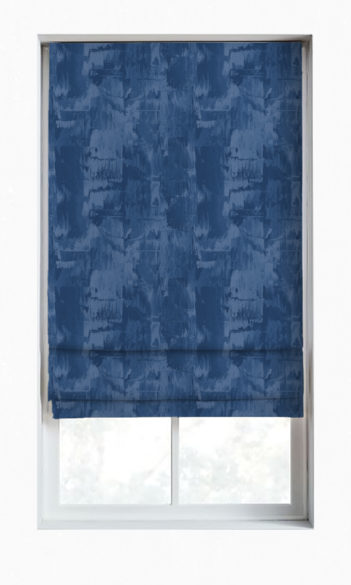 Buy Modern Striped Window Shades Online I Denim Blue/ Cobalt
