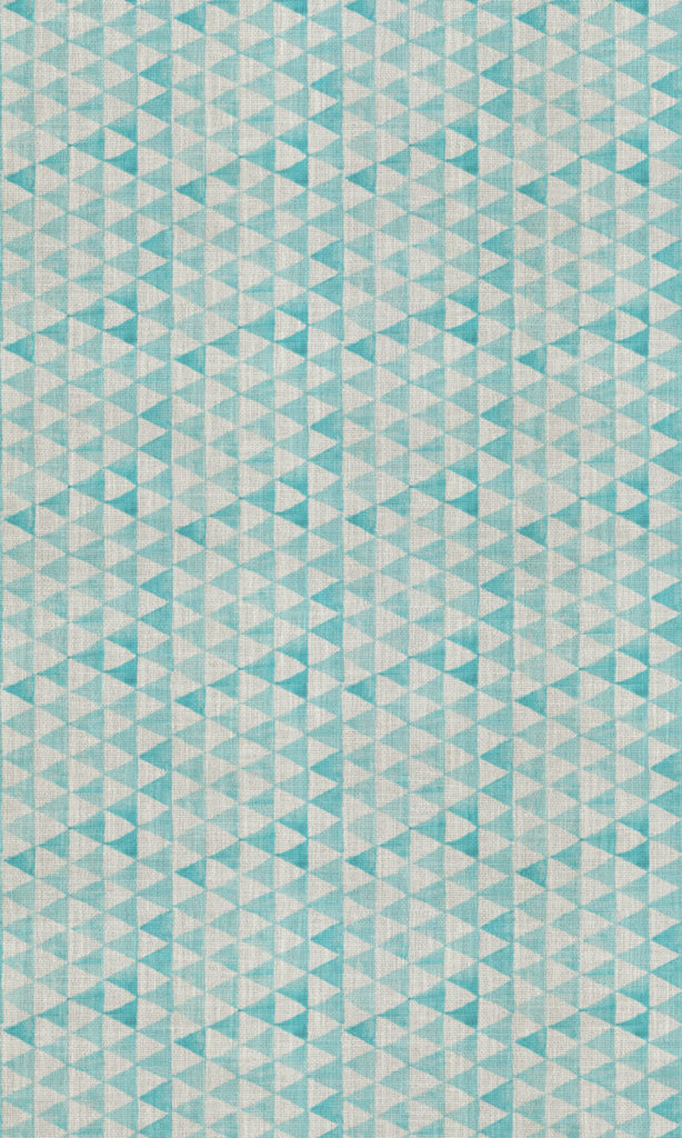 Custom Triagonal Drapes Online I Eggshell White/ Blue I Spiffy Spools