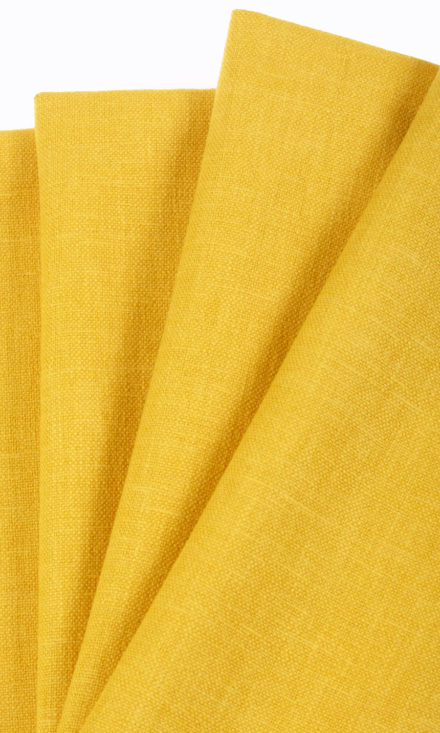Linen Blend Custom Size Window Panels Online I Yellow I Spiffy Spools