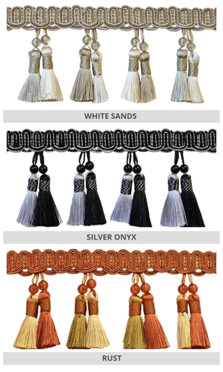 Custom Curtains and Drapes with Decorative 'Savanna' Tassel Trim I ...