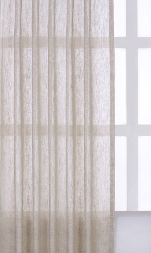 Shop Linen Sheer Custom Size Window Shades I Beige I Spiffy Spools
