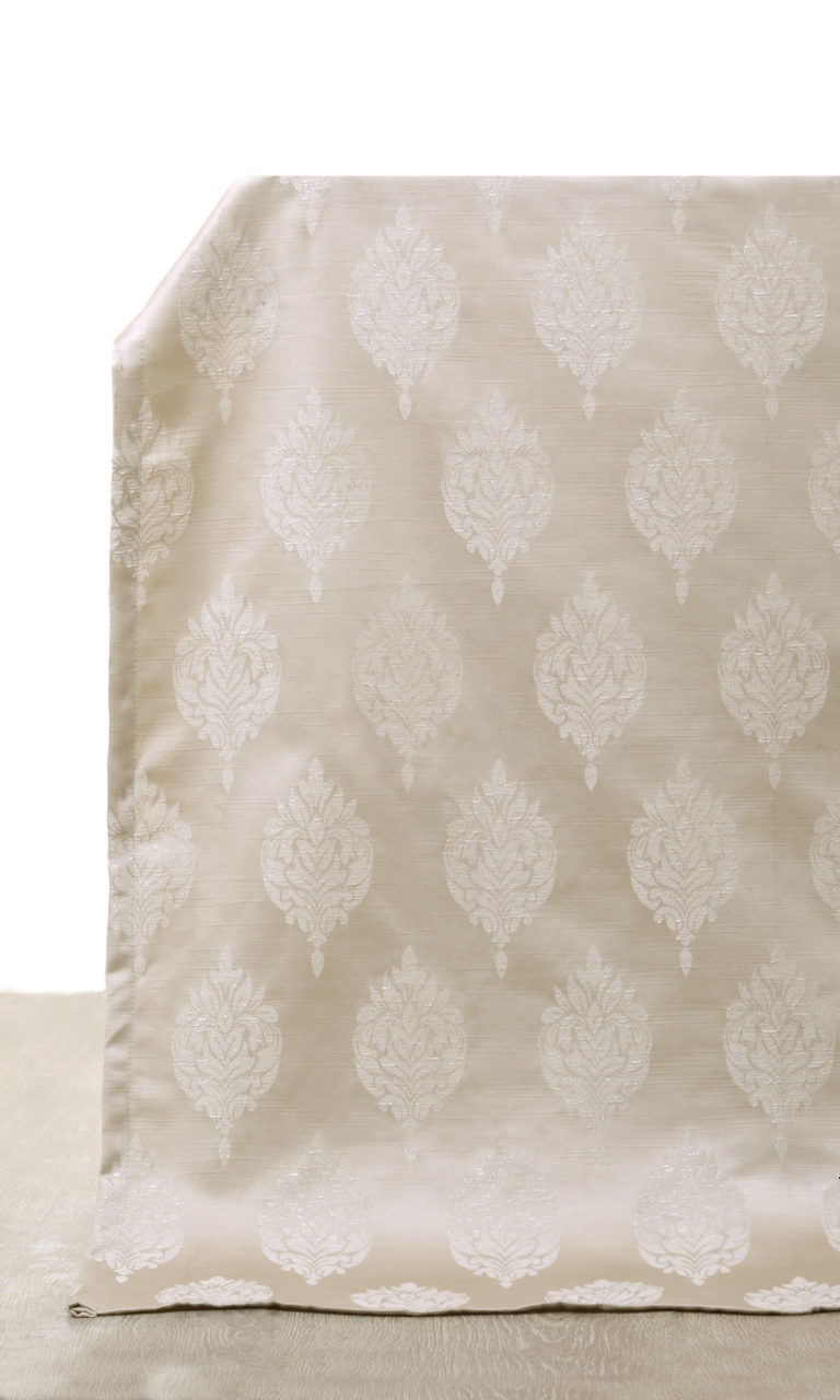 Buy Damask Embossed Custom Roman Blinds Online I Brown/ Beige