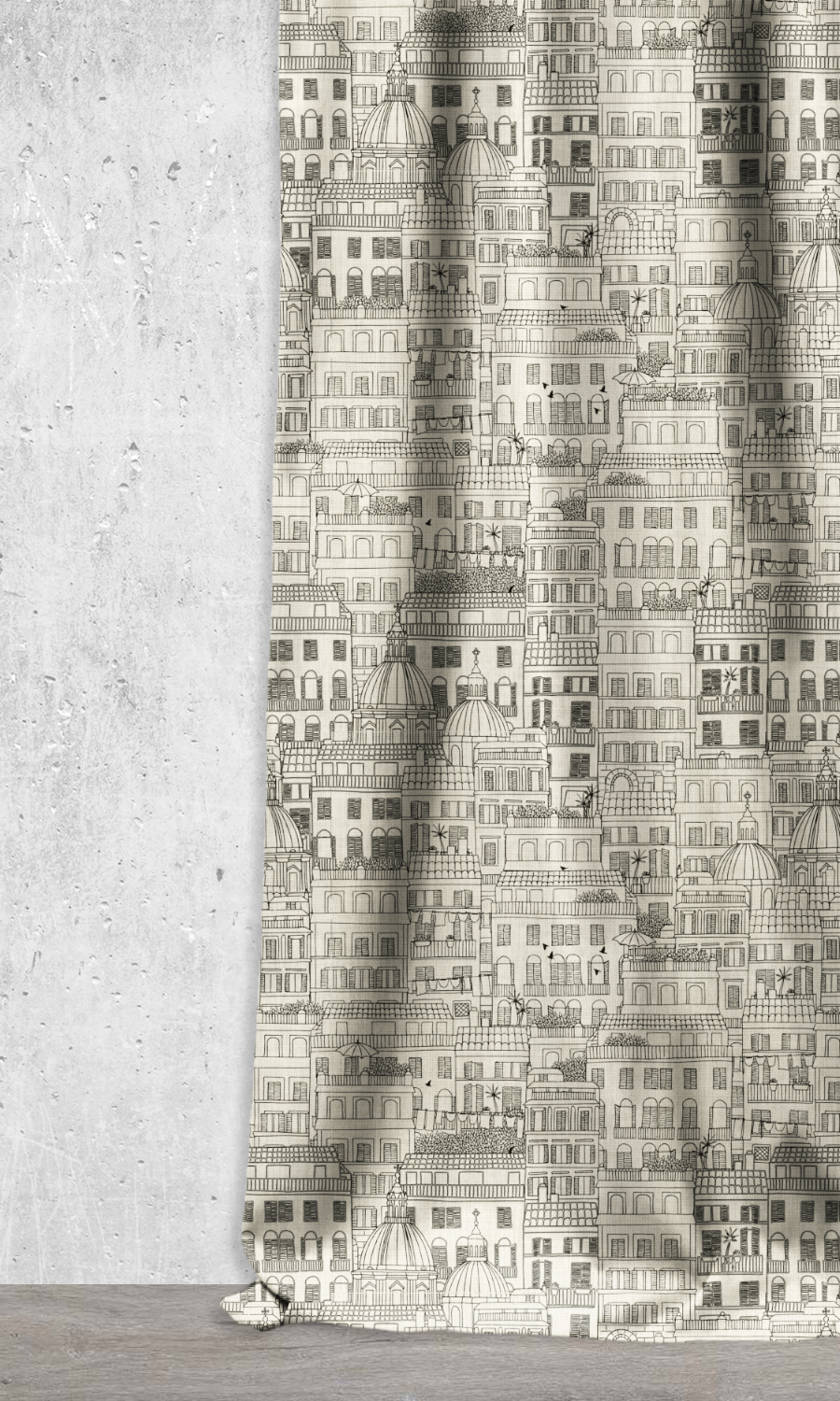 Buy Custom Print Roman Shades Online I Black/ Milky White I Spiffy Spools