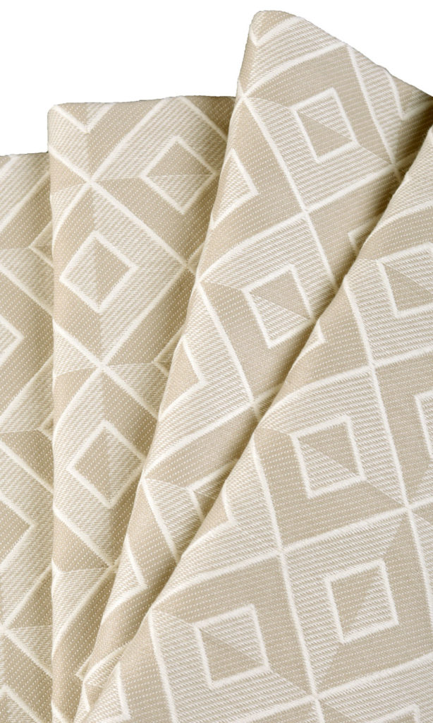 Shop Woven Diamond Patterned Window Shades Online I White/ Tan