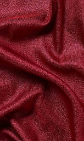 Plain Silk Fabric Sample/ Swatch I Red I Spiffy Spools