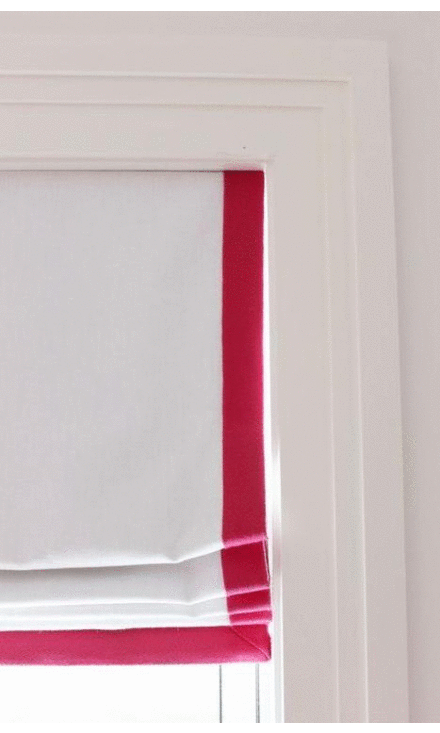 Roman Shades with Ribbon Trim I Spiffy Spools