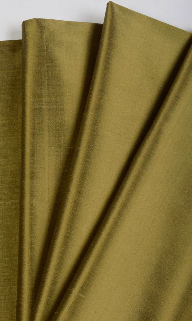 Order Made to Measure Silk Roman Blinds Online I Olive Green
