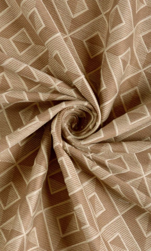 Shop Woven Diamond Print Blinds Online I Pale Tan/ Brown/ Beige