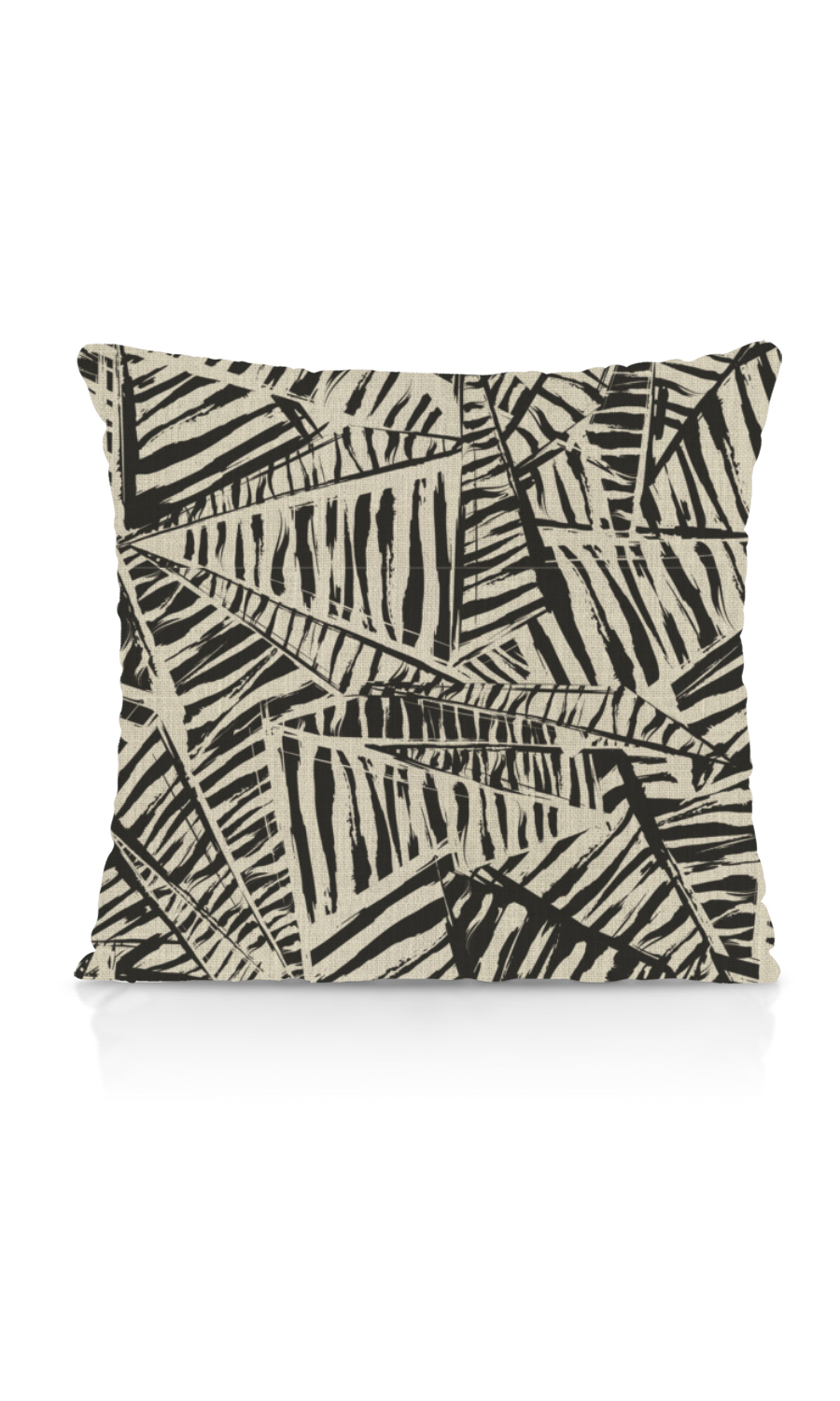 'Abstract Mood' Printed Roman Shades (Black/ Milky White)