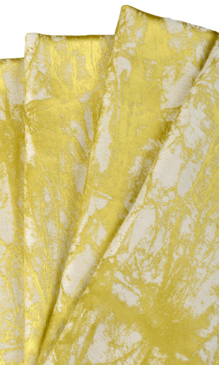 Shop golden/ yellow abstract patterned faux silk roman blinds. Perfect ...