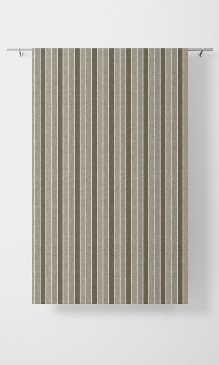 Order Striped Patterned Roman Shades I Beige/ Brown I Spiffy Spools